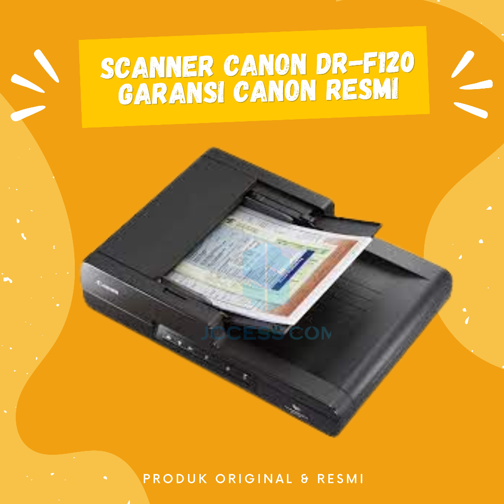 Jual Scaner CANON DR-F120, A4 ADF, Legal Flatbed, Scan 2 Arah,100% ...
