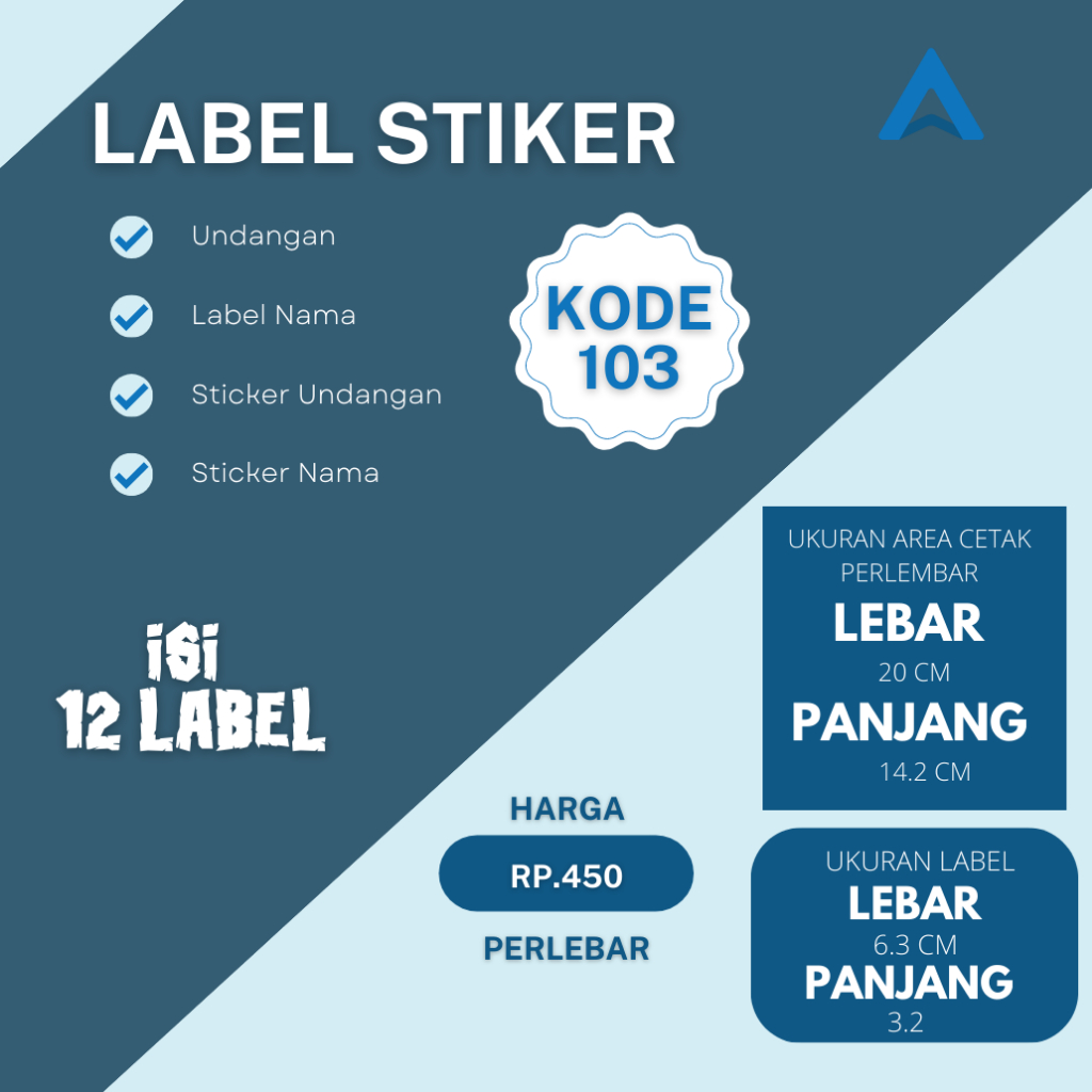Jual LABEL 103 - STICKER UNDANGAN 103 - STIKER NAMA - KODE-103 ...