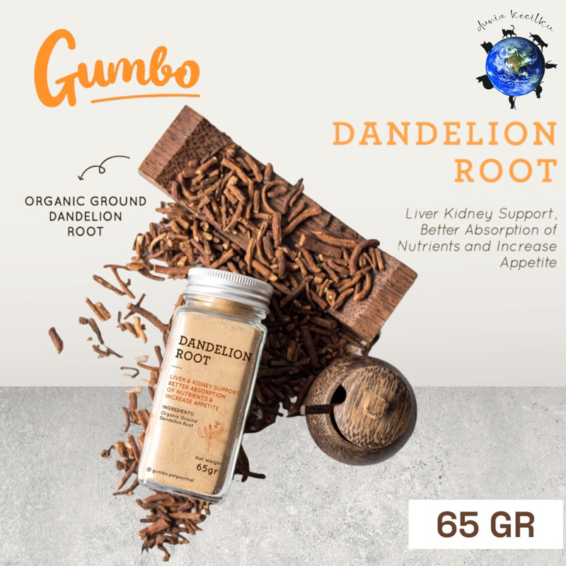 Jual Gumbo Organic Dandelion Root - Support Liver & Kidney - Food ...