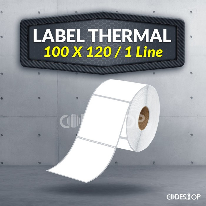 Jual Stiker Label Barcode 100 x 120 mm Thermal 1 line isi 500 Pcs ...