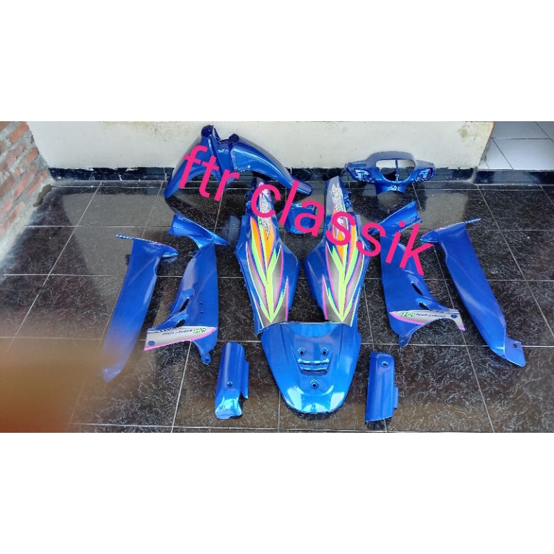 Jual Fulset Bodi Halus Shogun 110 R Shogun new Full biru | Shopee Indonesia