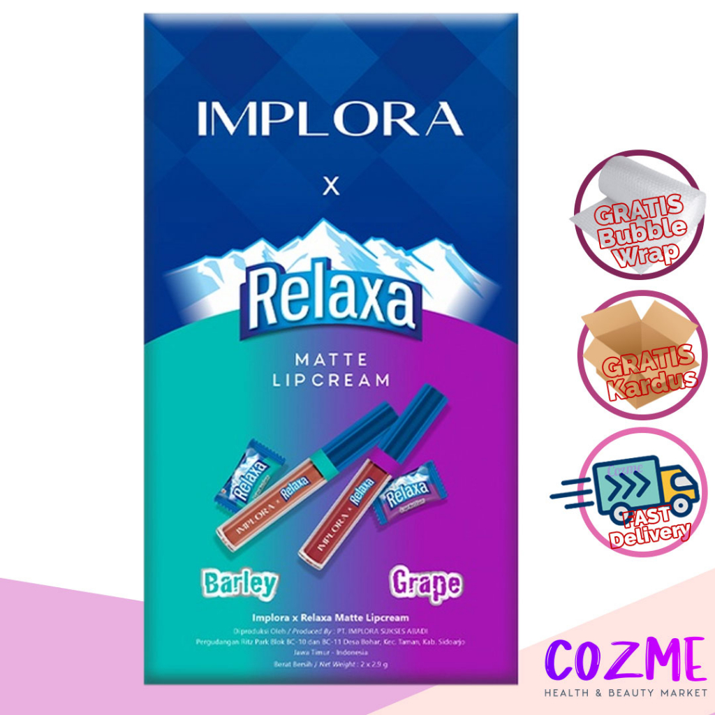Jual IMPLORA X RELAXA Matte Lip Cream Limeted Edition | Shopee Indonesia