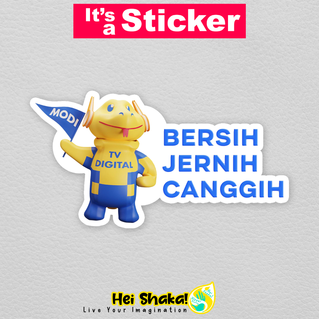 Jual Stiker MODI TV DIGITAL Indonesia Logo Bersih Jernih Canggih ...