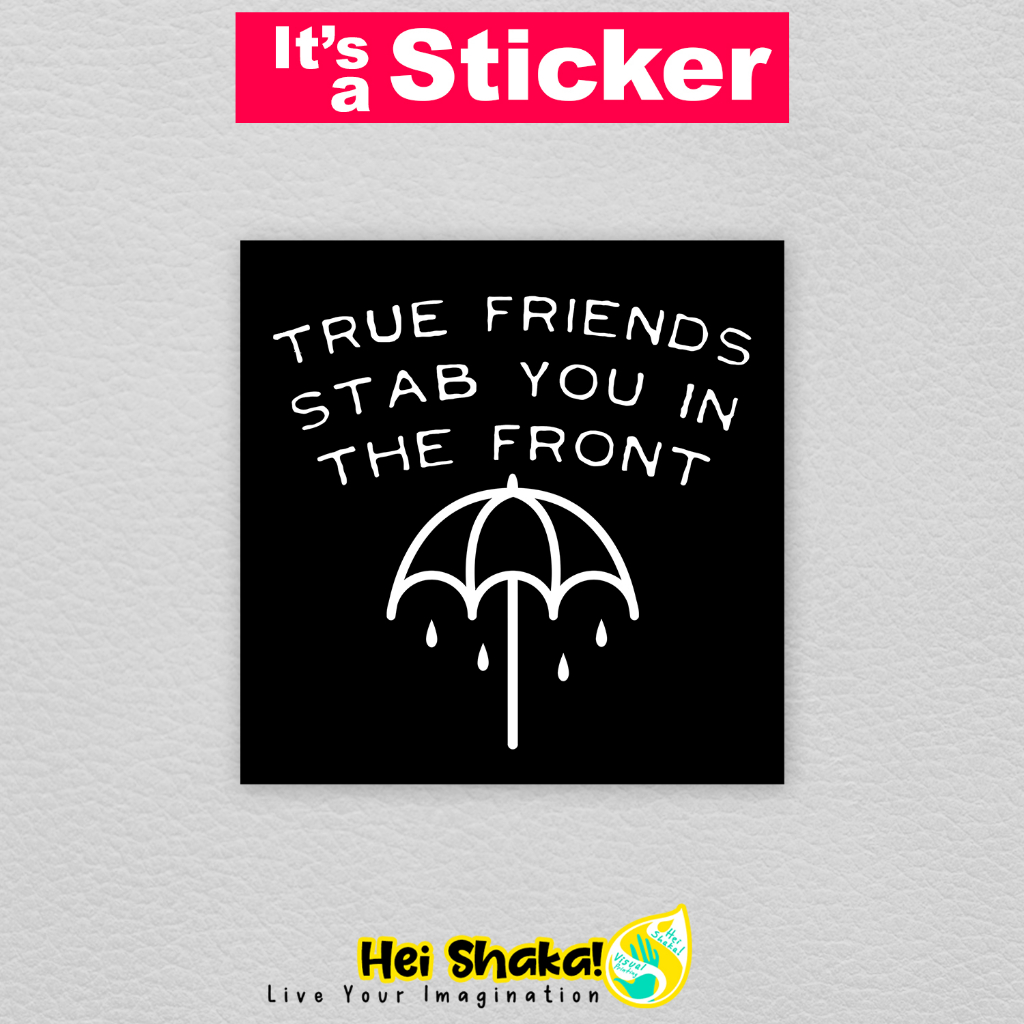 Jual Stiker BMTH Bring Me The Horizon True Friends Sticker Musik Band ...