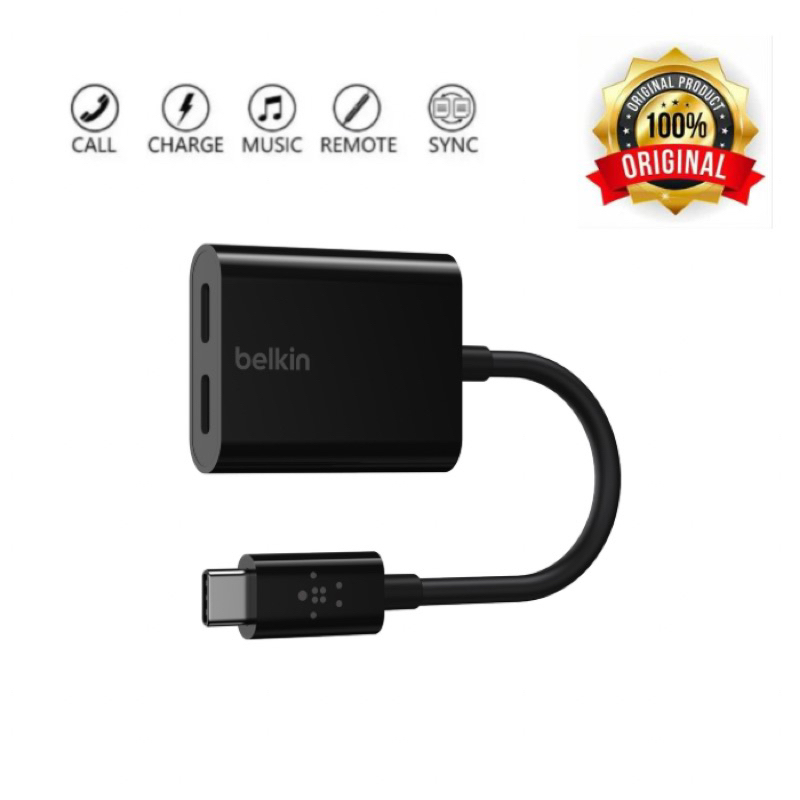 Jual Original Belkin Splitter Dual Type C USB-C + USB-C Adapter ...