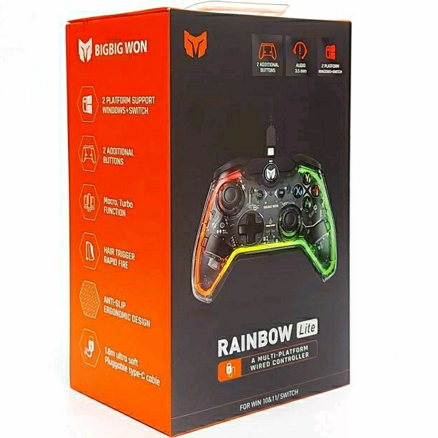 Jual BIGGIGWON RAINBOW Gaming Controller WindowsPC/Switch Kompatibel RAINBOW LITE ( Wired ...