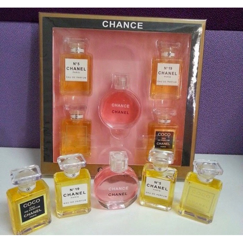 Jual Chanel Mini Gift Set 5in1 Wangi Murah Untuk Kado (Box) Canel Set ...