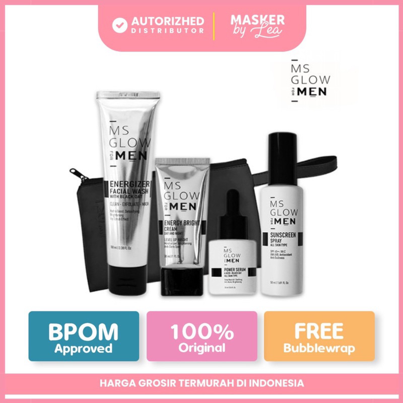 Jual MS GLOW Men / MSGlow For men / Skincare For Men / Paket Perawatan ...