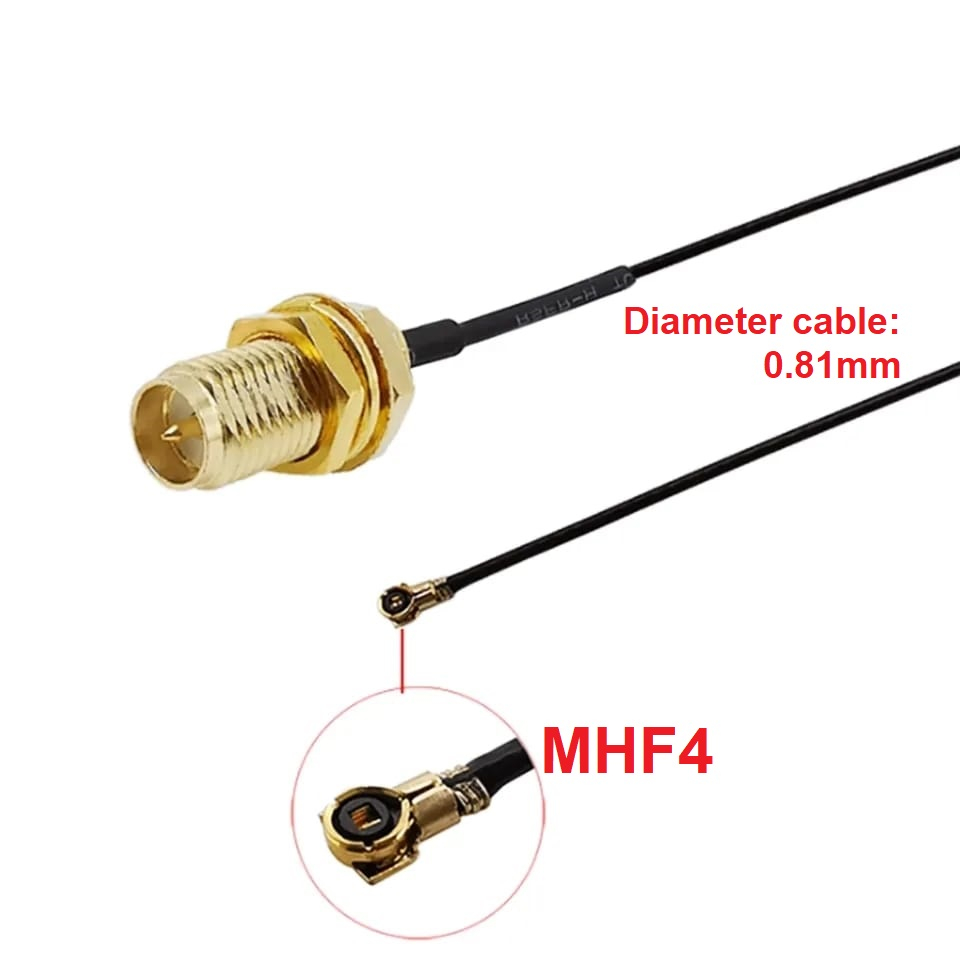 Jual Pigtail MHF4 to RPSMA Female - RP SMA IPX IPEX Antena WIFI Modem ...
