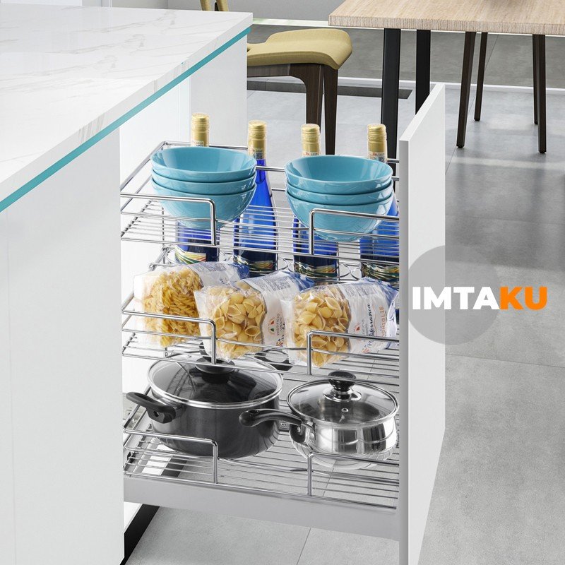 Jual Rak Botol Tarik Rak Bumbu Tarik Untuk Kitchen Set Stainless SC ...