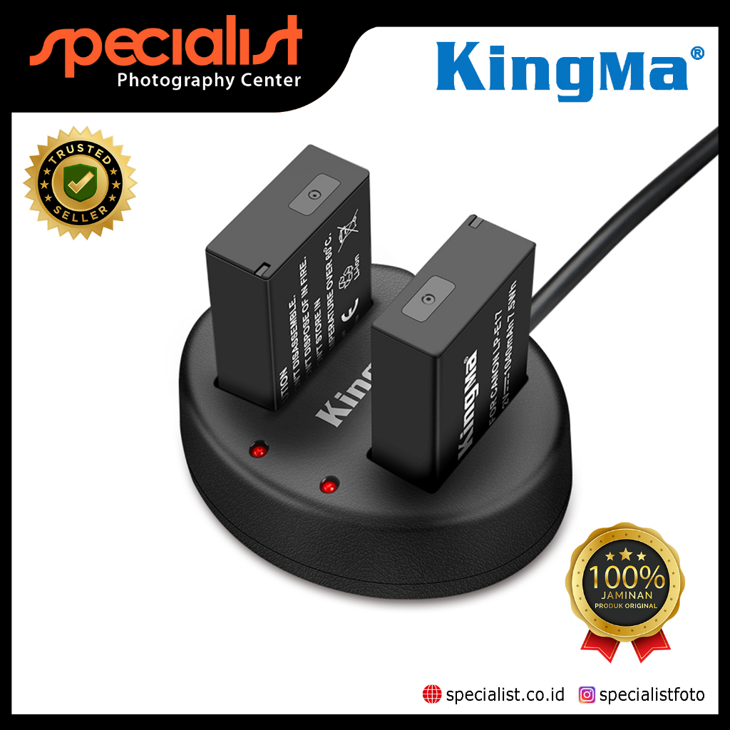Jual Battery Charger Kamera Kingma LP-E17 For Canon | Shopee Indonesia