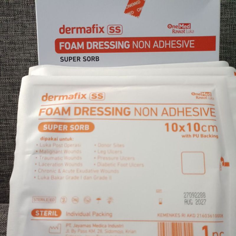 Jual DERMAFIX SS FOAM DRESSING 10X10 ONEMED | Shopee Indonesia