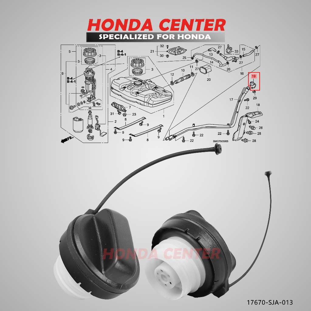 Jual Tutup Tangki Bensin Accord Civic Crv City Brv Freed Jazz Stream ...