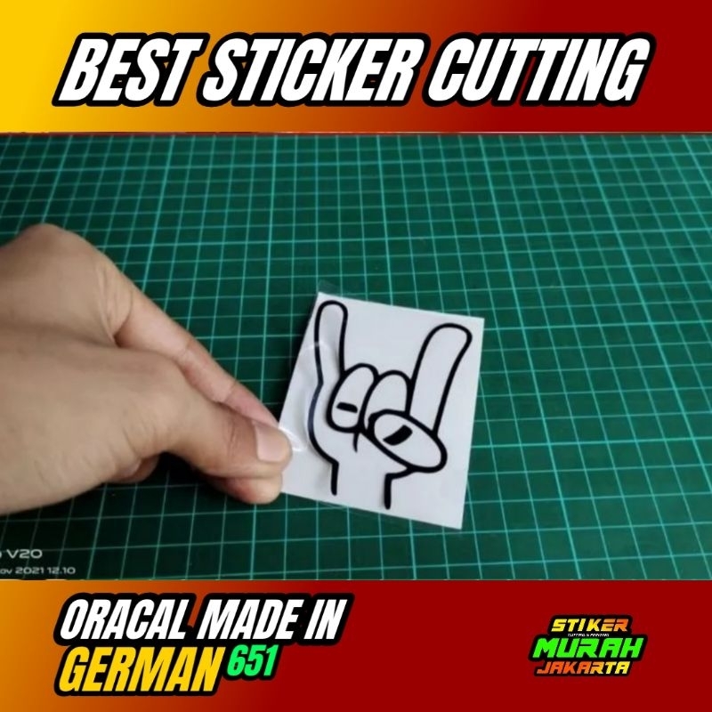 Jual STIKER TANGAN METAL STICKER CUTTING CUSTOM TRANSPARAN | Shopee ...