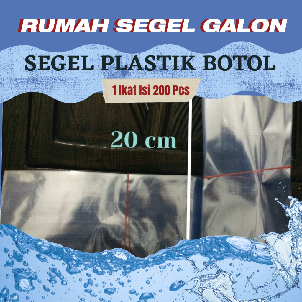 Jual Segel Plastik Botol 250 ml / Plastik Shrink Botol 250 ml / Segel ...