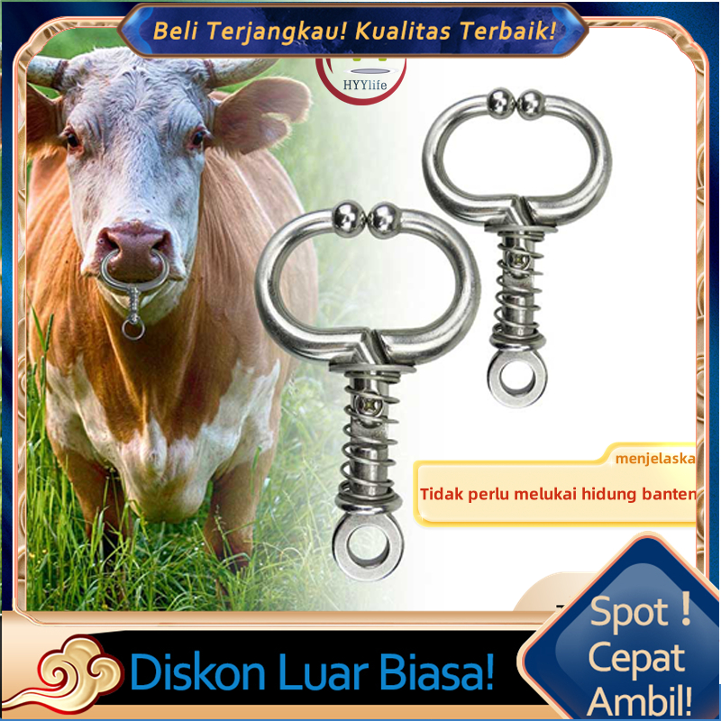 Jual Klip Penjepit Hidung Sapi Otomatis Baja Tahan Karat Cincin Sapi ...