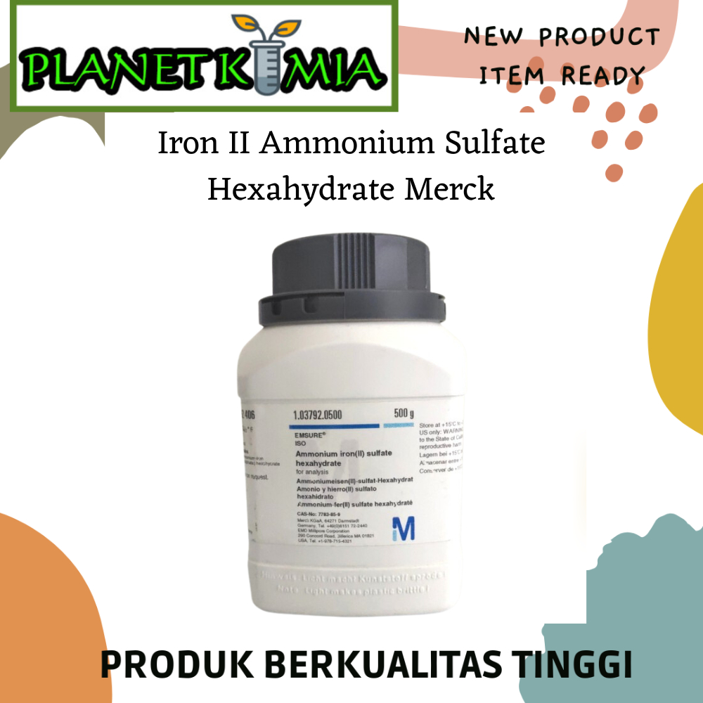 Jual Iron II Ammonium Sulfate Hexahydrate / Besi II Amonium Sulfat ...