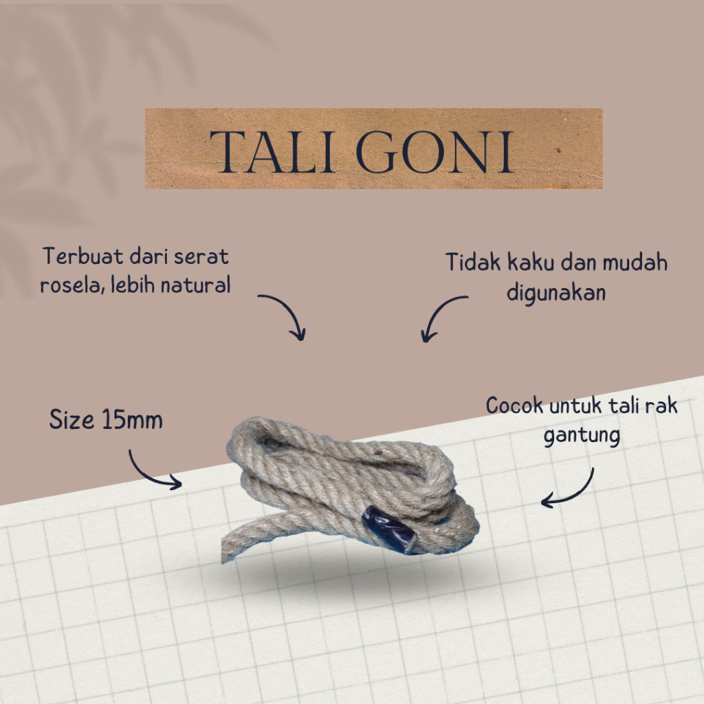 Jual Tali tambang Goni 15mm Meteran | Shopee Indonesia
