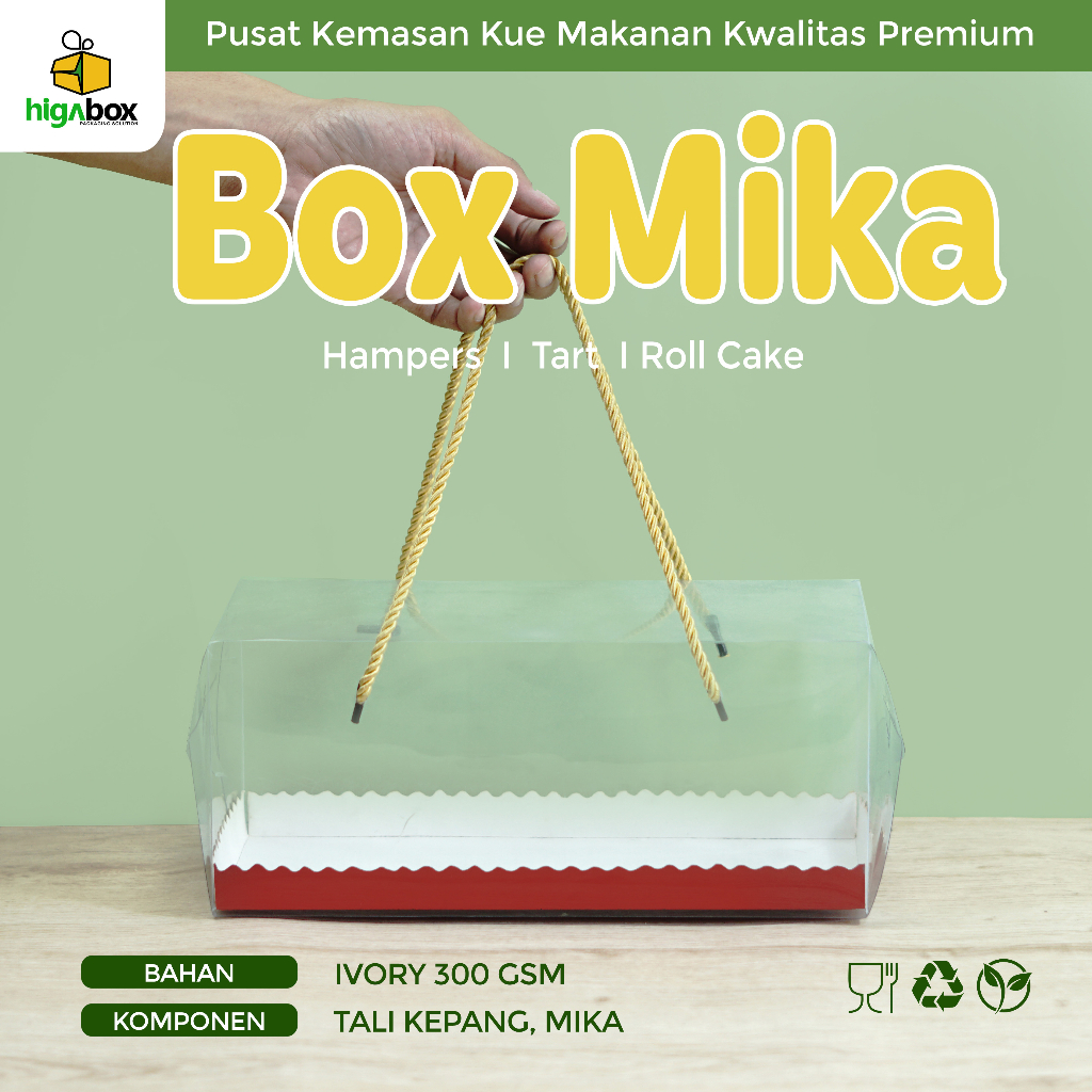 Jual Kotak Mika Tali / Box Mika Transparan / Box Mika Tali / Box kue ...