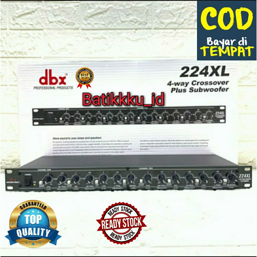Jual Crossover 224XL 224 XL FULL HITAM BLACK 4 WAY STEREO + SUB WOOFER OUTPUT GRADE A++ | Shopee ...