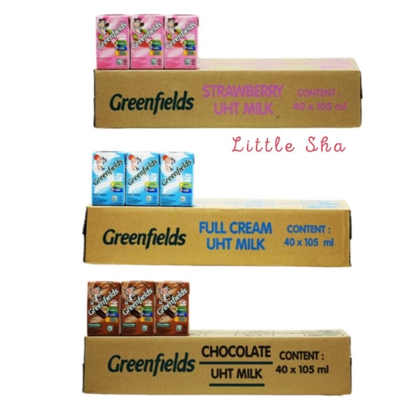 Jual Greenfields Susu UHT 105ml isi 40 / Susu greenfields kartonan | Shopee Indonesia