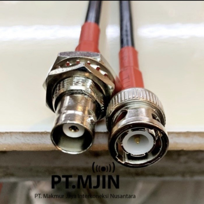 Jual Kabel Jumper RG58 BNC Male ke BNC Female Bulkhead Pnjang 1 Meter | Shopee Indonesia