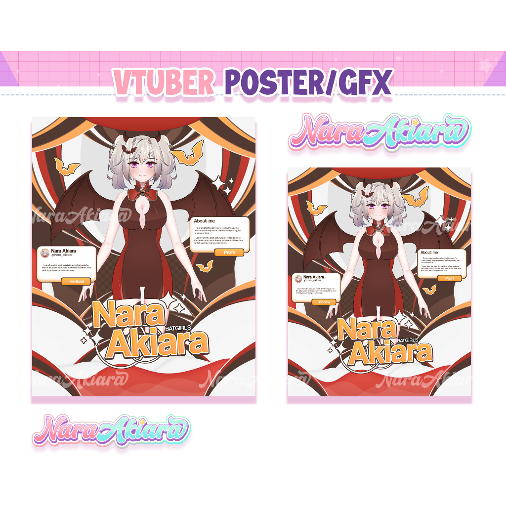 Jual Poster GFX Vtuber Pelengkap Dekorasi Ruang Streaming Anda ...