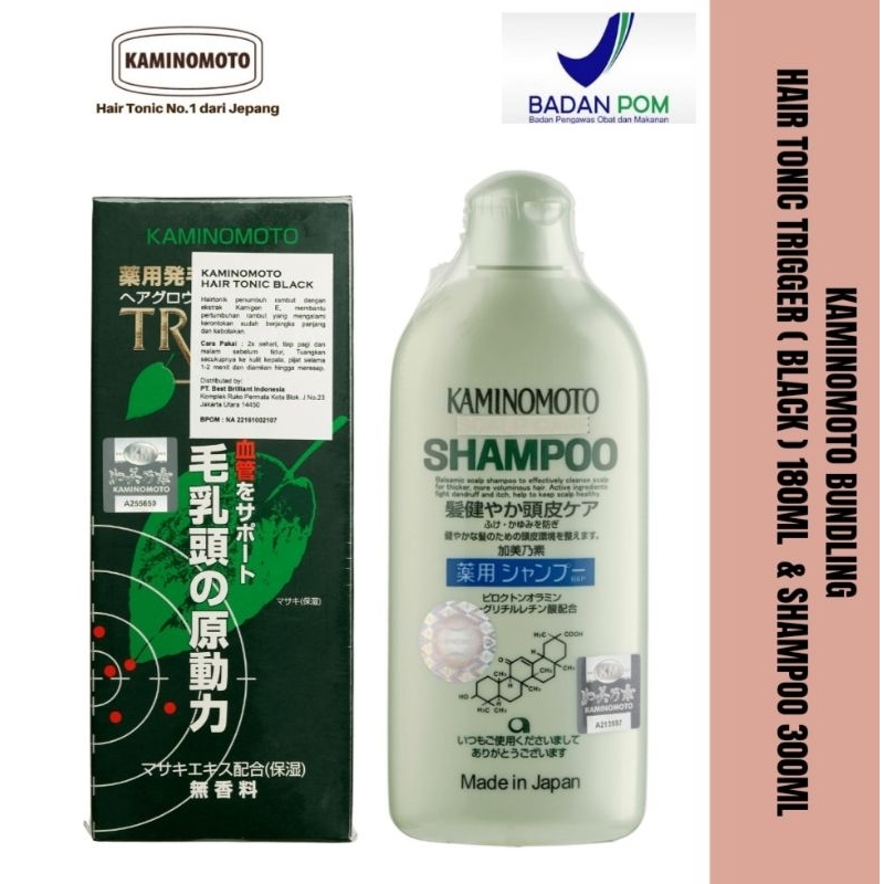 Jual Kaminomoto Bundling Hair Tonic Black ( Trigger ) 180 ML ...
