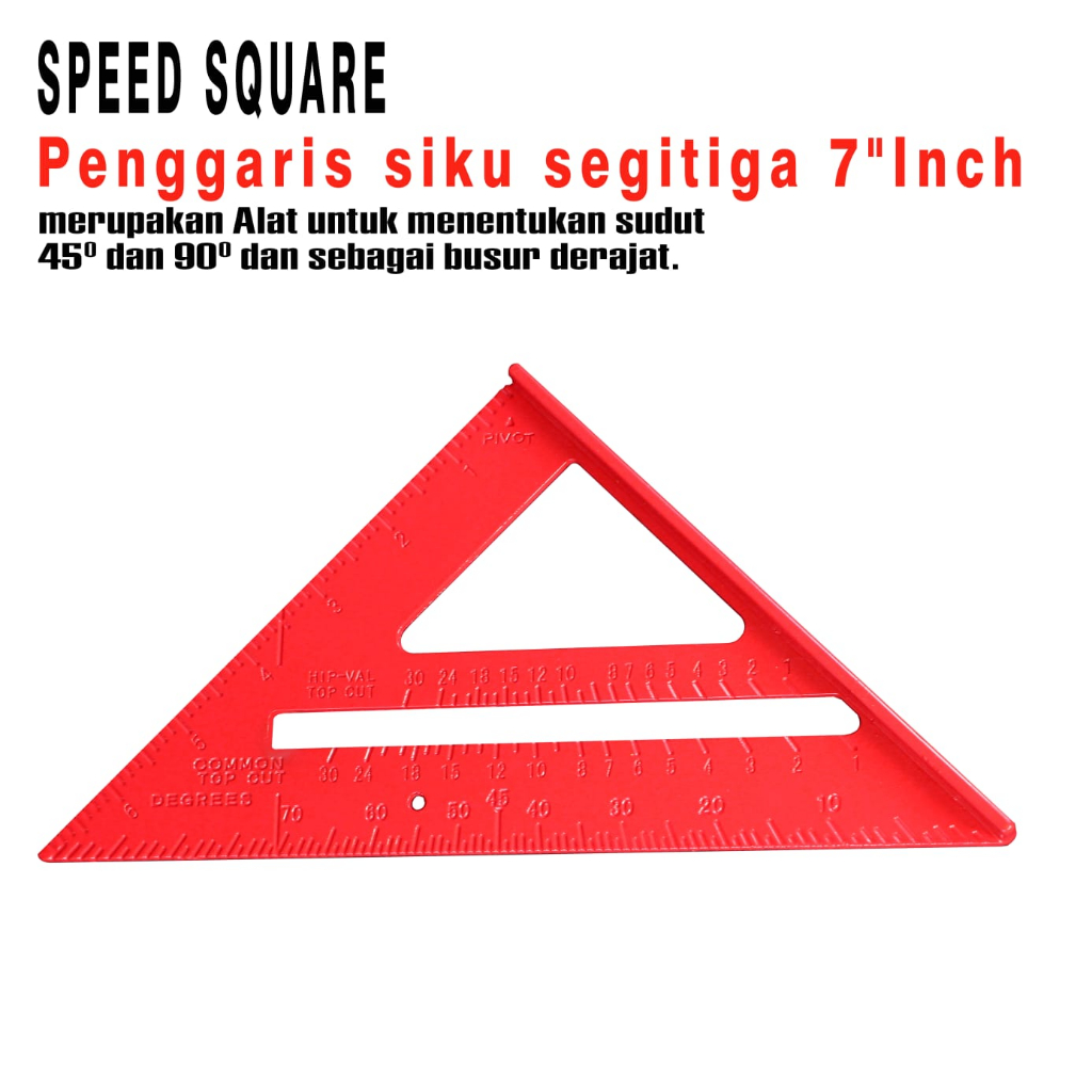 Jual Murah - Penggaris Woodworking Speed Square Penggaris Sudut Geser ...