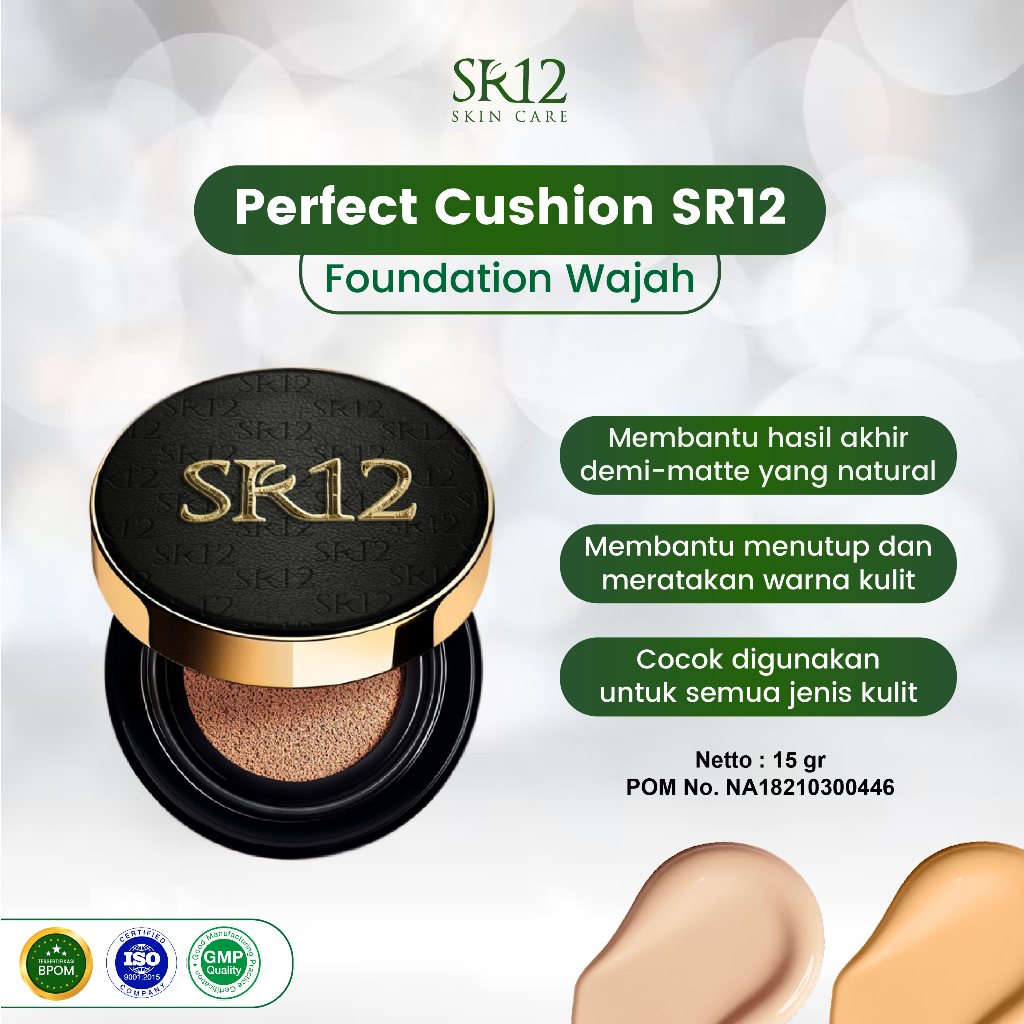 Jual Bedak Tabur Perfect Cushion SR12 Skincare Kosmetik SPF 30 - Bedak ...