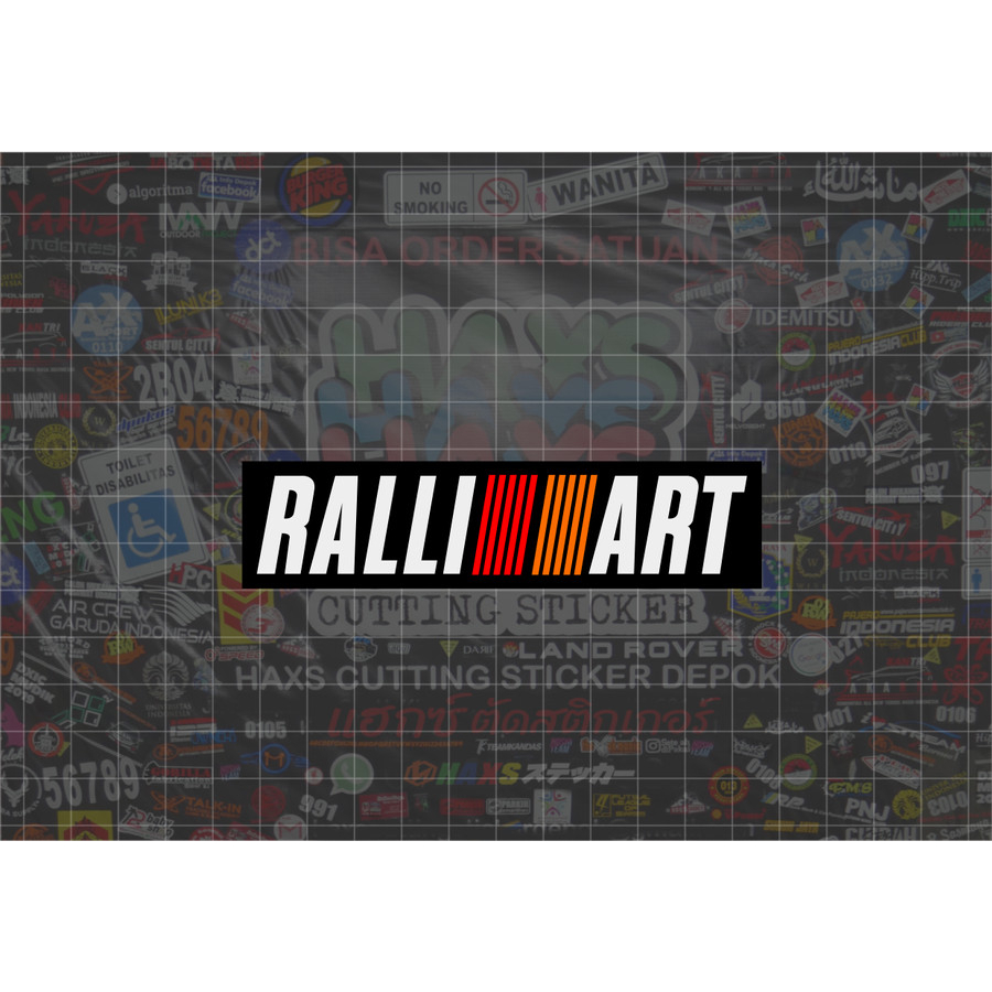Jual Cutting Sticker Ralliart V2 Ukuran 11 Cm Untuk Kaca Mobil | Shopee ...