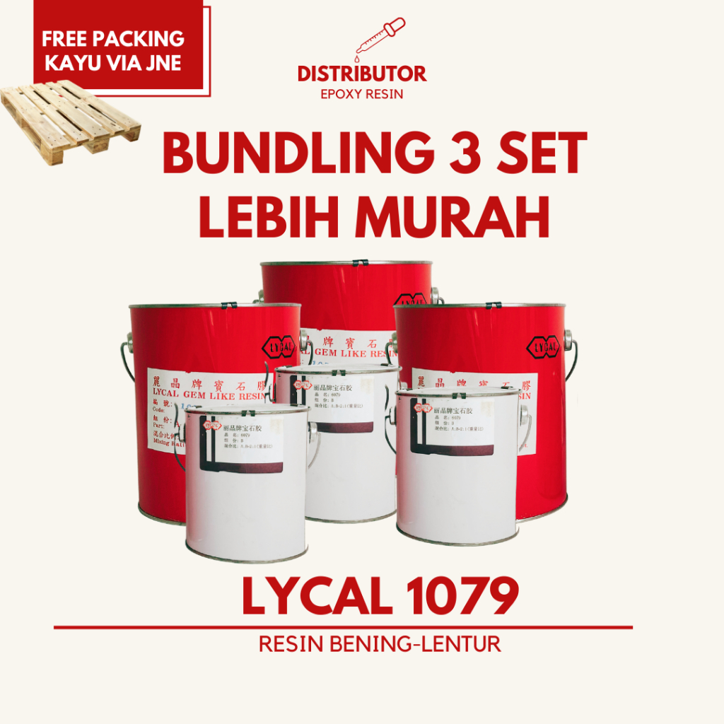 Jual Resin bening lycal lentur - Lycal 1079 - 18kg 3set bundling ...