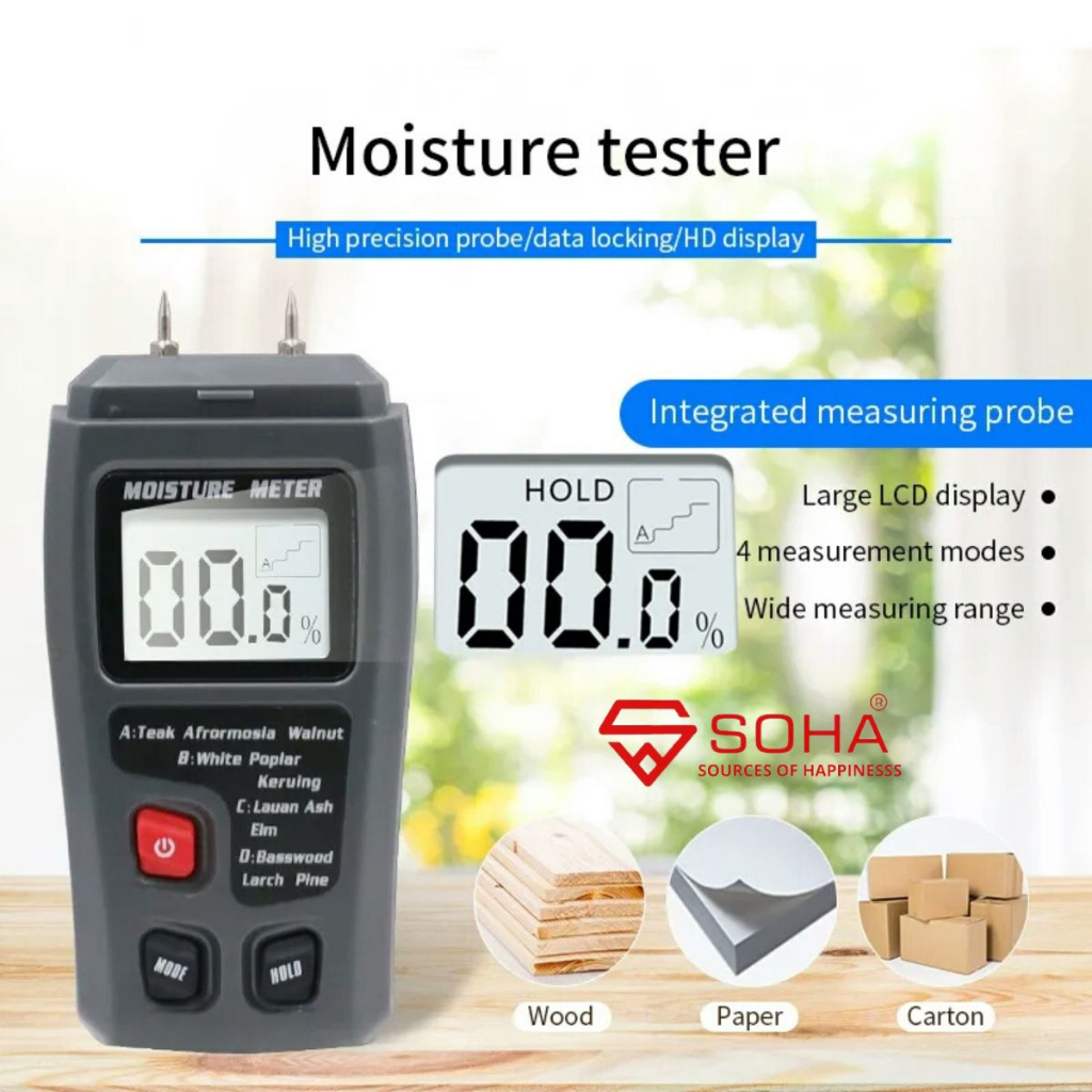Jual TK-17 Wood Digital Moisture Meter Kayu Kertas Pengukur Kadar Air ...