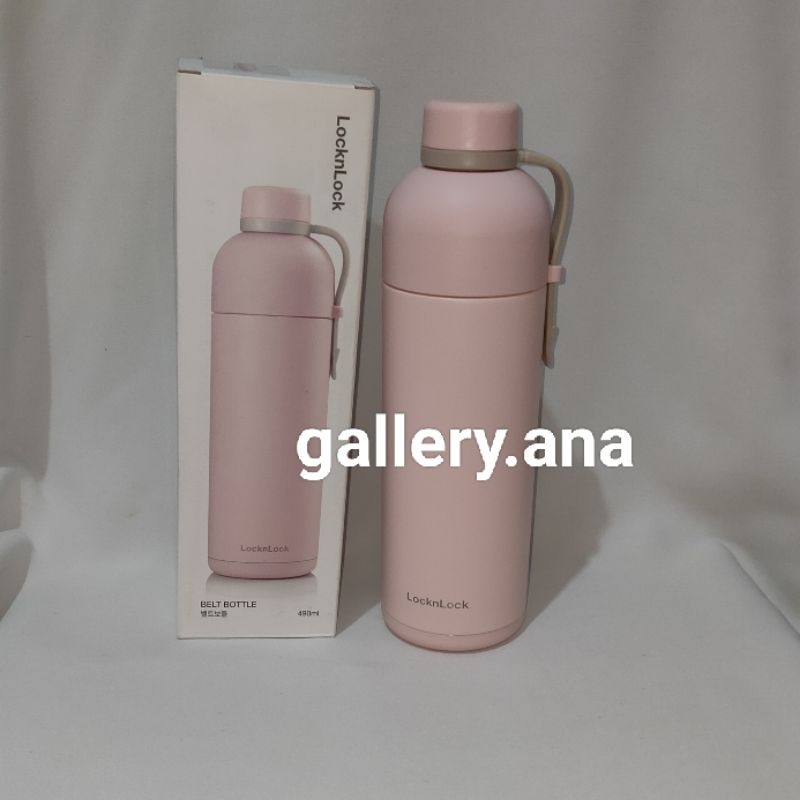 Jual LocknLock Belt Bottle 490ml / Lock&Lock Botol Minum LHC4267 Pink ...