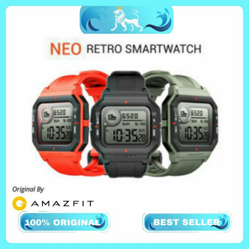 Jual Amazfit Neo Retro Smartwatch Heart Rate Original(Garansi Resmi ...