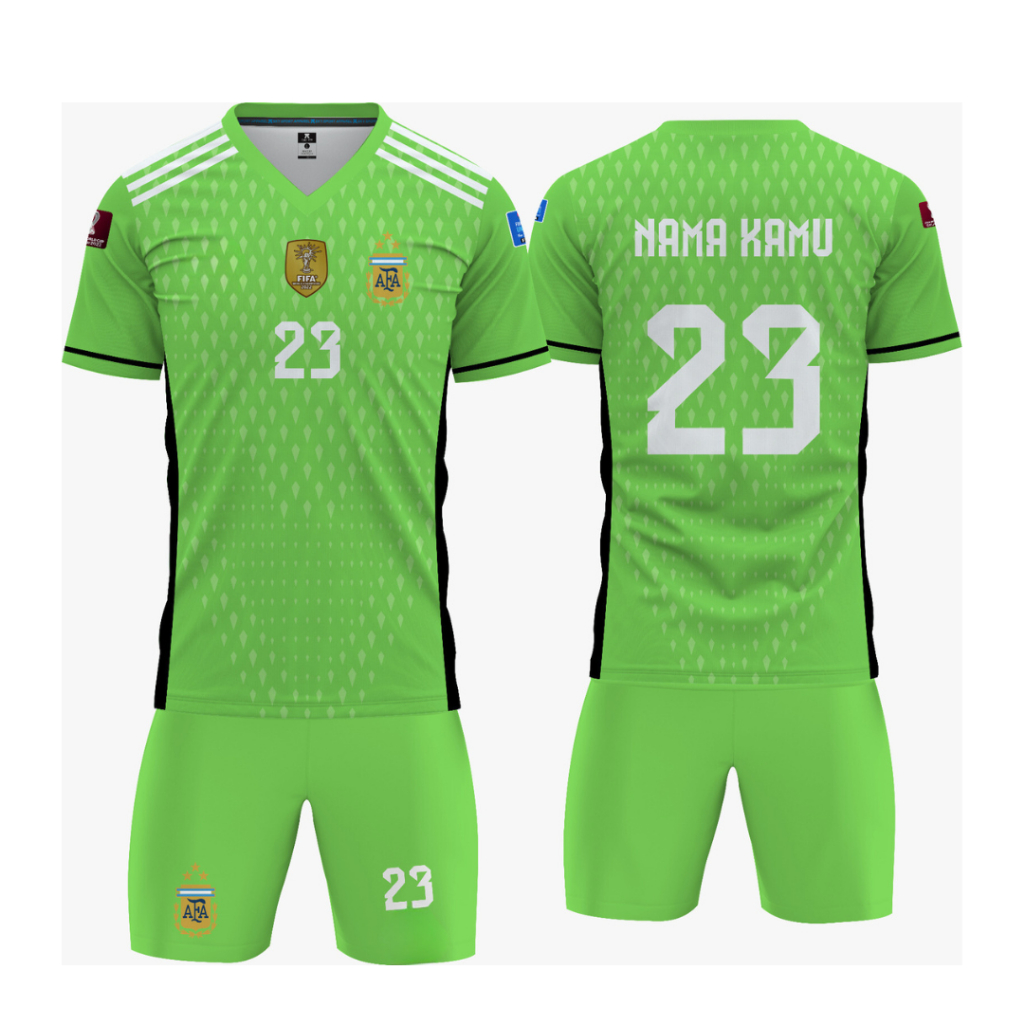 Jual Jersey Kiper Argentina untuk dewasa & anak free custom nama dan ...