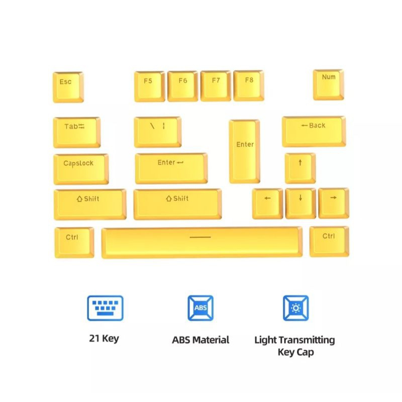Jual Aula PBT keycaps Keyboard 10-tombol PBT 3 Warna Anti slip Tahan ...