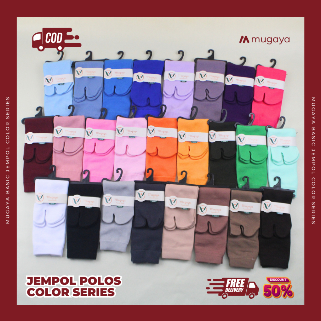 Jual MUGAYA Kaos Kaki Jempol Muslimah Polos Warna | Shopee Indonesia