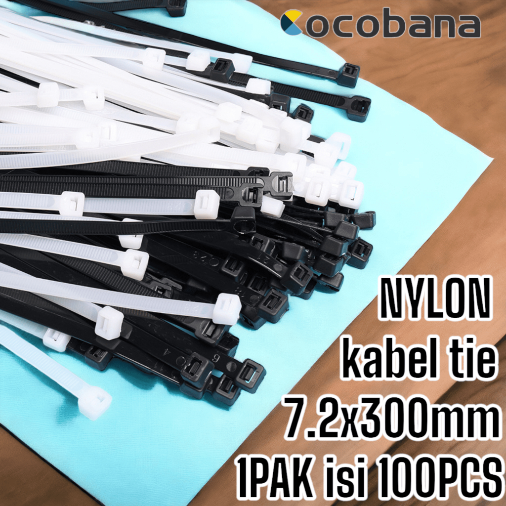 Jual Kabel Ties 7.2x300mm Kabel Tie Cable Tie Cable Ties Pengikat Kabel ...