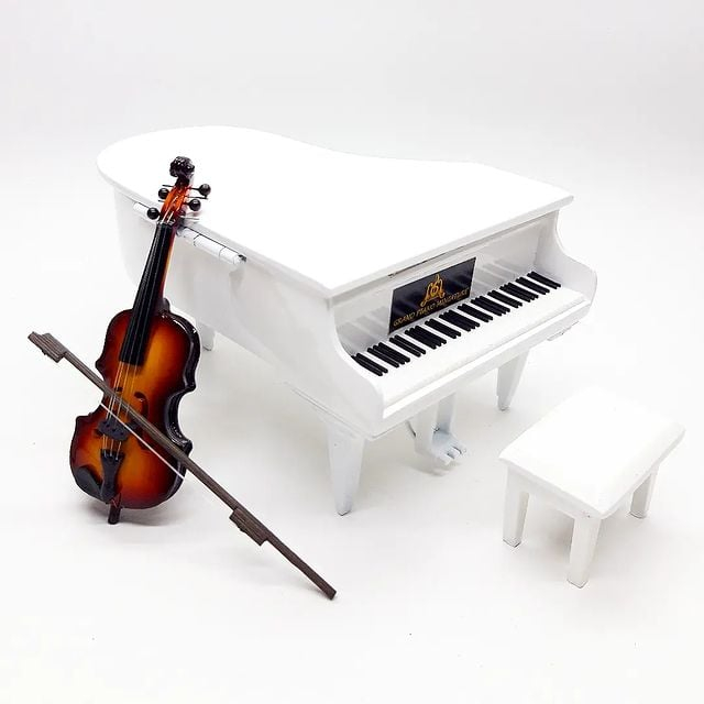 Jual Miniatur Biola Violin Biola Size Small Dan Miniatur Grand Piano ...