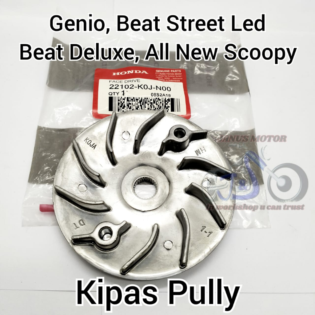 Jual Kipas pully rumah roller Genio Beat Deluxe Street Led all New Scoopy ESP honda K0J kualitas ...