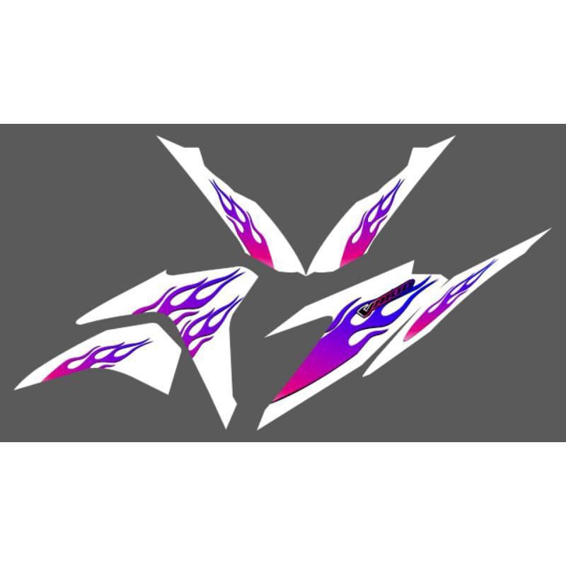 Jual STIKER STRIPING TRANSPARAN VARIO 125 OLD KZR BOHLAM MOTIF API ...