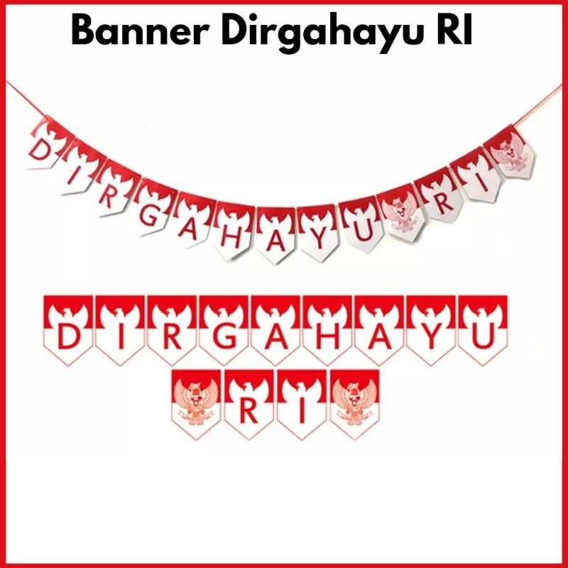 Jual Banner Bendera Merah Putih / Banner Dirgahayu RI / Dekorasi 17-an ...
