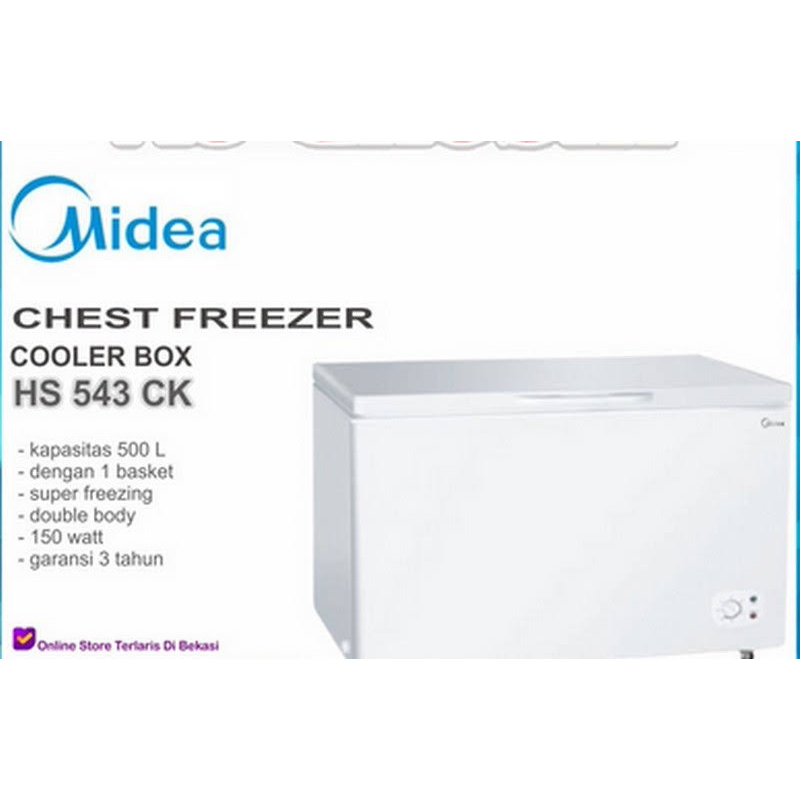 Jual MIDEA CHEST FREEZER MIDEA HS 543 CK MIDEA FRISER MIDEA KULKAS ...