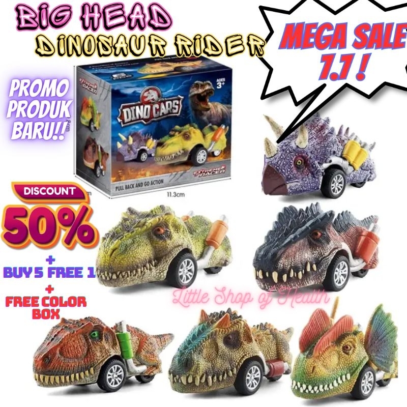 Jual Mobil Dinosaurus Realistic Dinocar Die Cast mobil mobilan pullback ...
