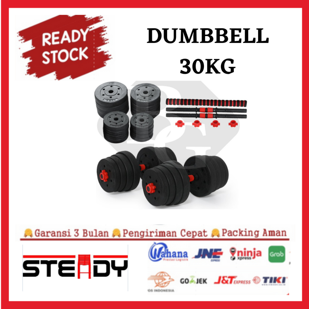 Jual BARBEL SET ALAT OLAHRAGA DUMBELL PVC DUMBBEL 30 KG ALAT ANGKAT BEBAN | Shopee Indonesia
