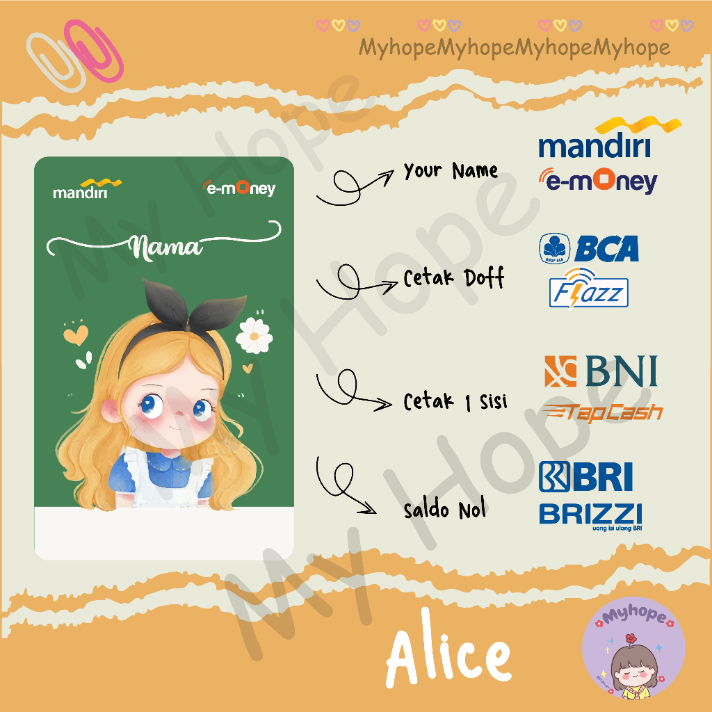 Jual Emoney Etoll Custom Princess Disney Cantik Cute Kartu Mandiri E ...