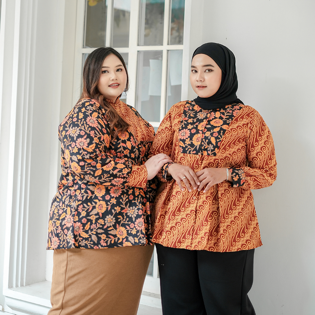 Jual BIGISSIMO - NISITA BATIK | ATASAN BLOUSE BATIK BIG SIZE JUMBO ...