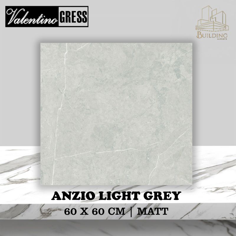 Jual Granite Lantai 60×60 ANZIO LIGHT GREY/MATT/CARPORT/VALENTINO GRESS ...