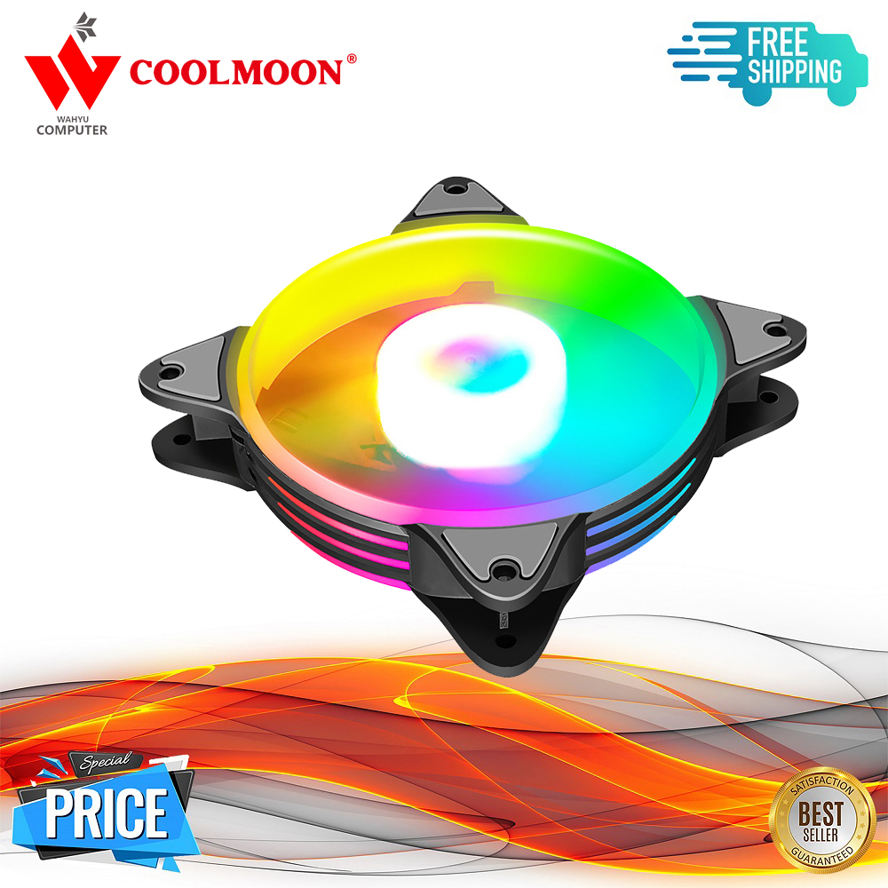 Jual Fan moon light 12cm Sinkron ARGB PWM coolmoon fan casing | Shopee ...